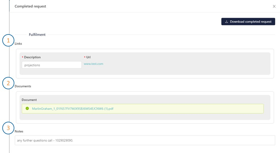 Step 6 - Fulfilled Requests – Unipass Letter of Authority